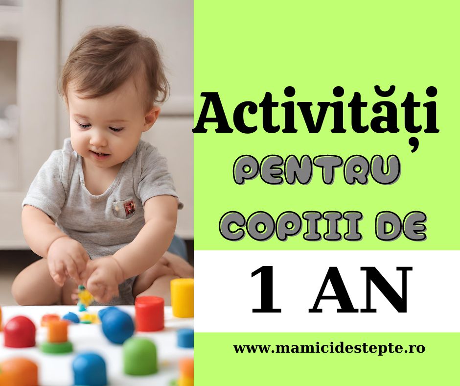Idei simple de activități pentru copiii de 1 an