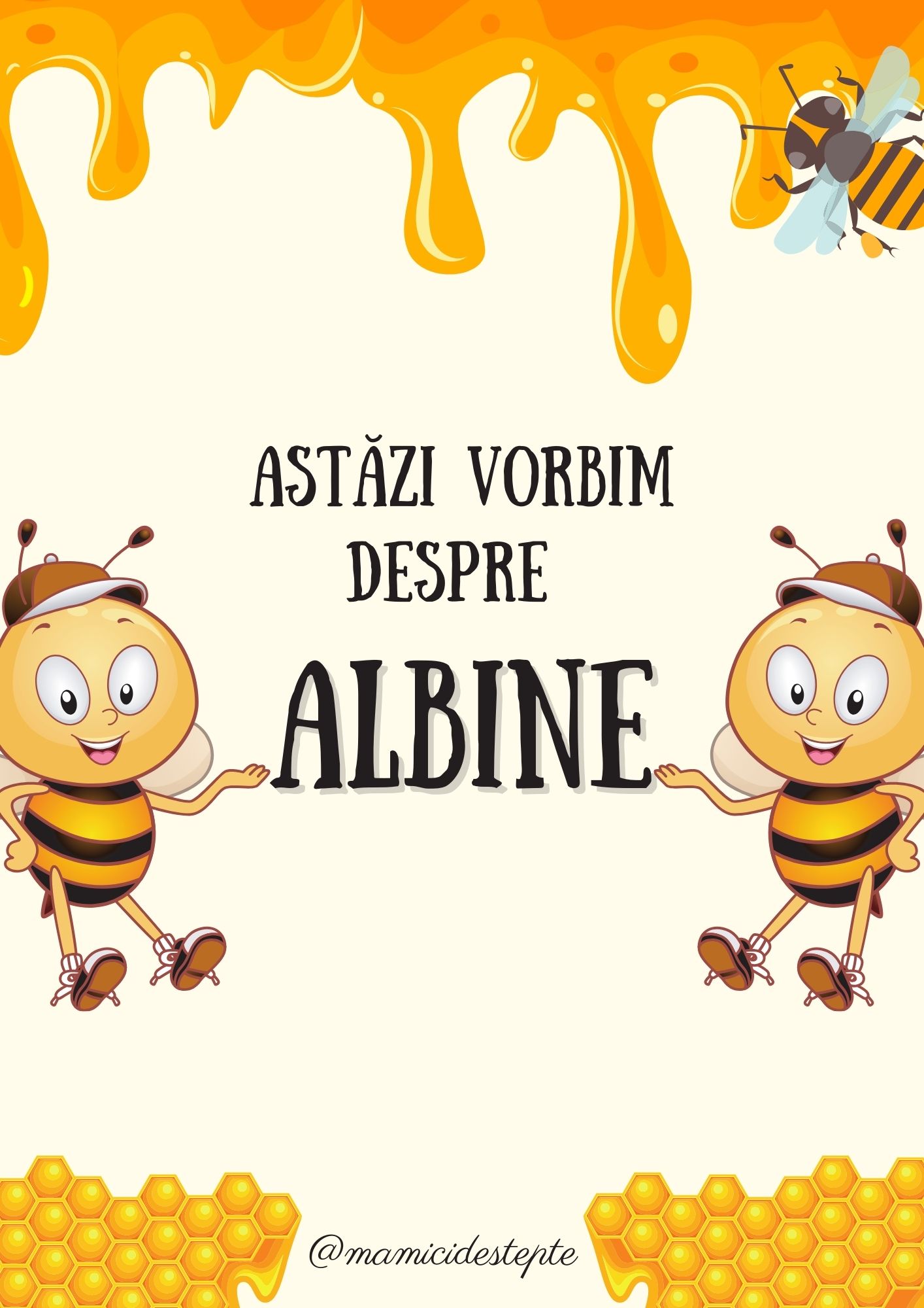 Fișe despre albine – download gratuit - Mămici deștepte